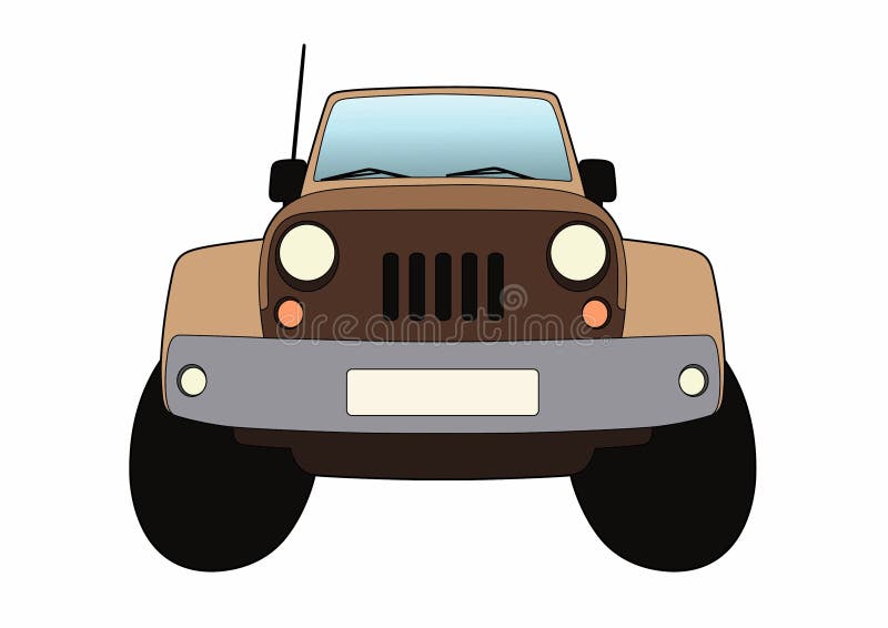Big car stock vector. Illustration of vehicle, infront - 93723127