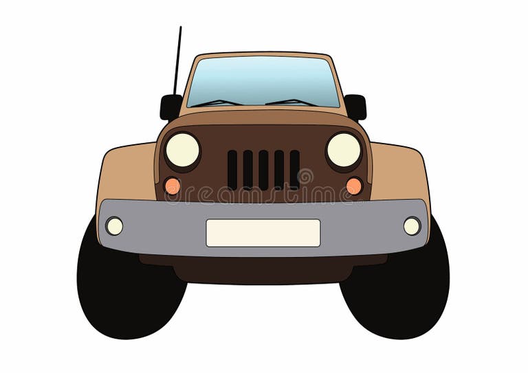 Big car stock vector. Illustration of vehicle, infront - 93723127