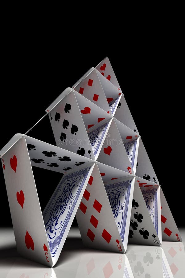 Big card house stock image. Image of leisure, house, housing - 5704857