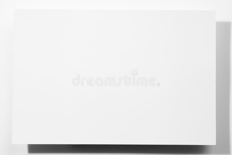 Big Cardboard Blank White Colored Sheet of Paper - Banner of Rectangle ...