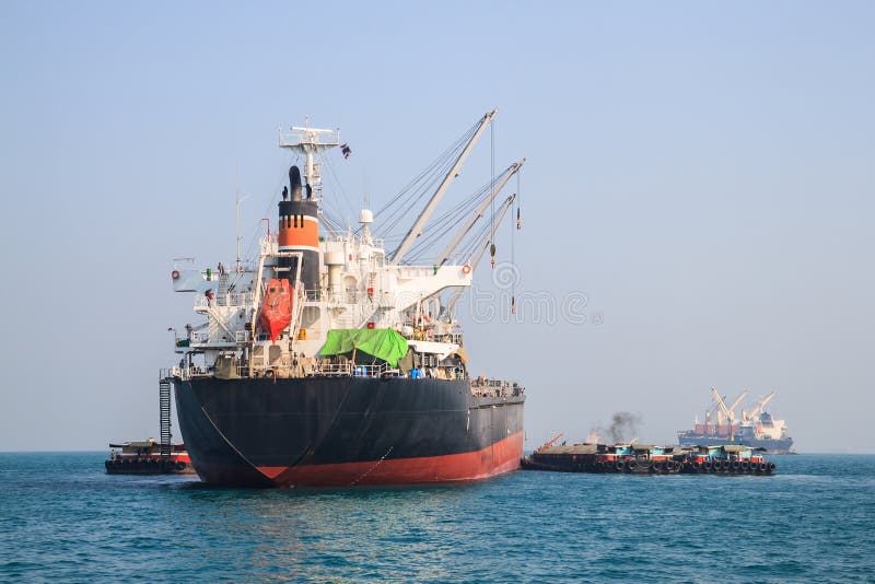 Big cargo ship. stock image. Image of industry, port - 67444069