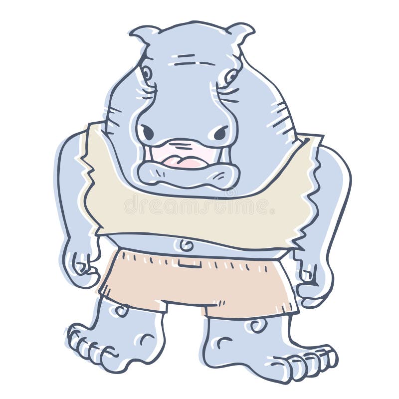 Big cartoon animal stock vector. Illustration of animated - 25806266