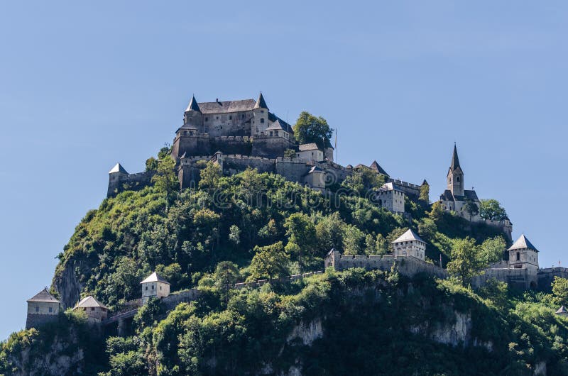 Big castle on mountain stock photo. Image of panorama - 87683730