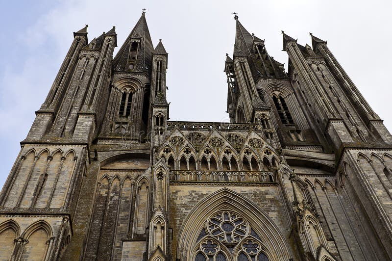 The big cathedral stock image. Image of church, normandy - 18726915
