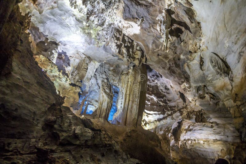 Inside a big cave stock image. Image of indoor, cave, inside - 6316685