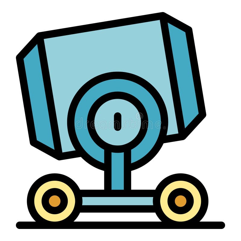 Big Cement Mixer Icon Vector Flat Stock Vector - Illustration of thin ...