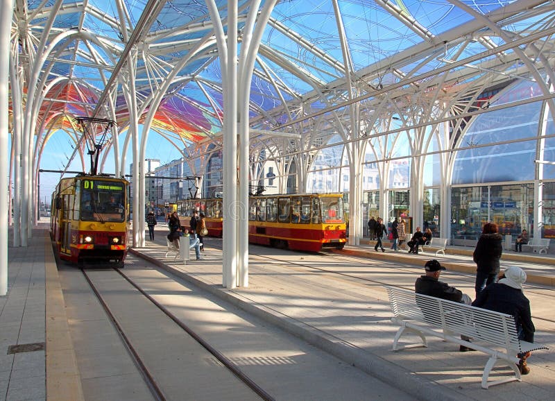 The big center tram. editorial stock photo. Image of modern - 62119288