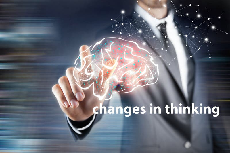Big Changes in Changes in Thinking Stock Photo - Image of problem ...