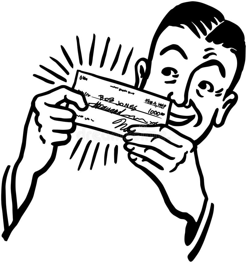 Big Check stock vector. Illustration of money, fifties - 42098803