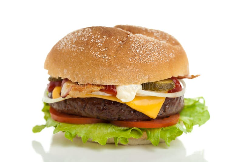 Big cheeseburger stock photo. Image of meal, tasty, snack - 18837056