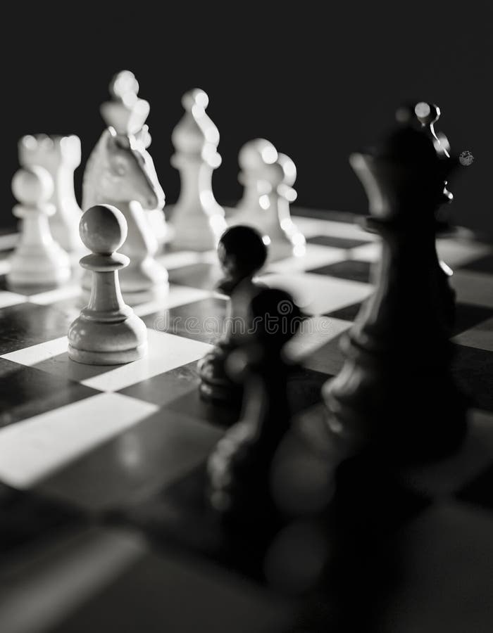 Big chess battles stock illustration. Illustration of tournament ...