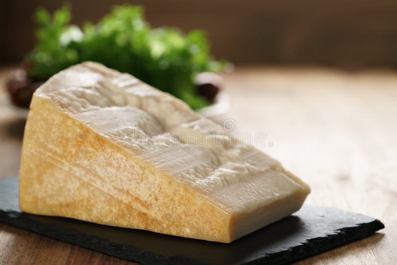 Big Chunk of Italian Parmesan Cheese on Slate Board Stock Photo - Image ...