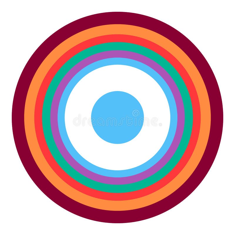 Big Circle Icon, Flat Style Stock Vector - Illustration of teamwork ...