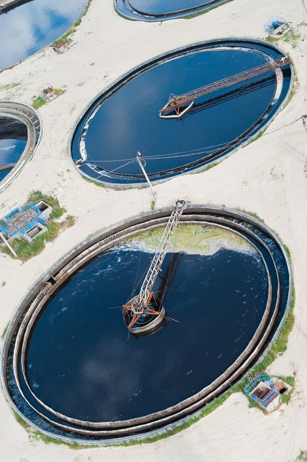 Water Recycling Sewage Station Stock Photo - Image of clear, organism ...