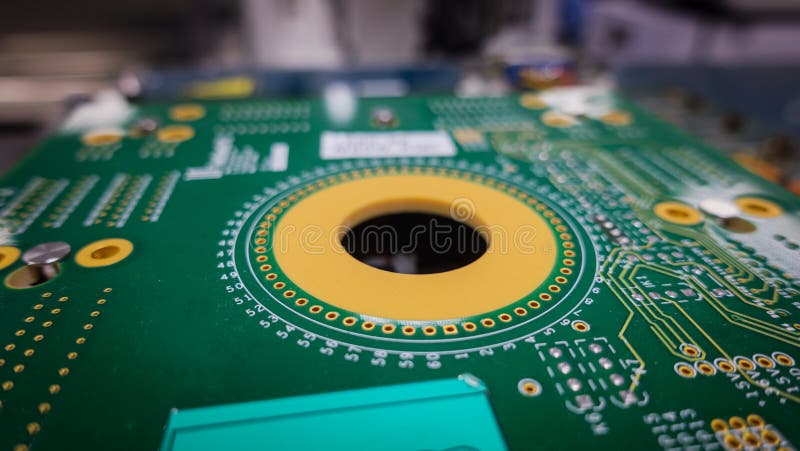 Big Circuit Board for Tester Machine in Electronic Factory Stock Image ...