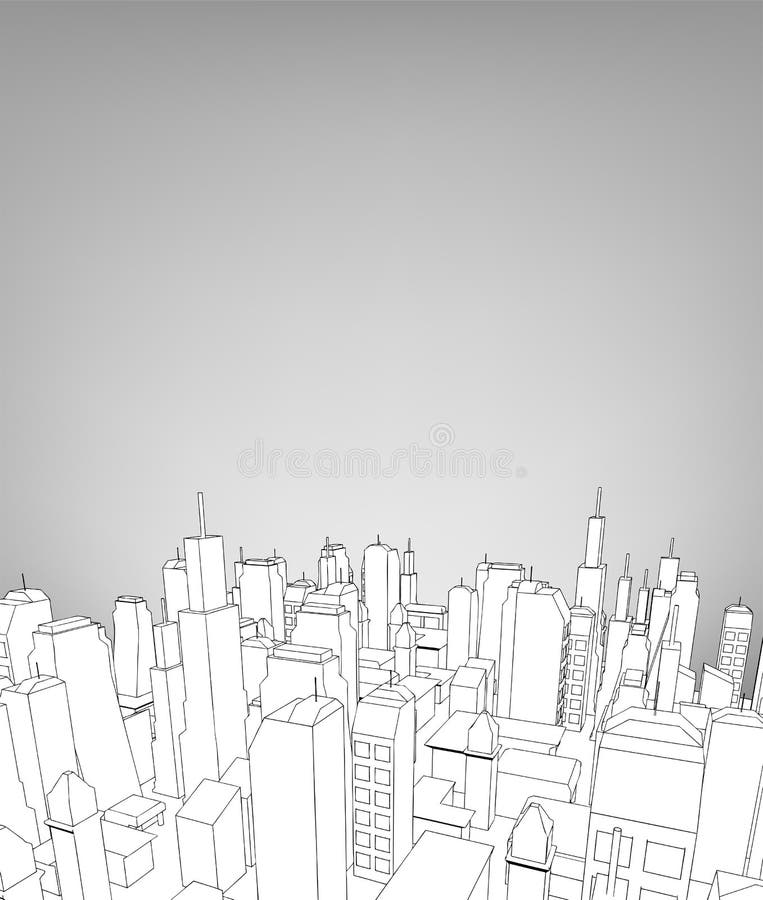 Big city background stock vector. Illustration of abstract - 127902605