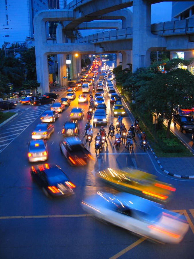 Big city night traffic stock photo. Image of hour, lights - 2745432