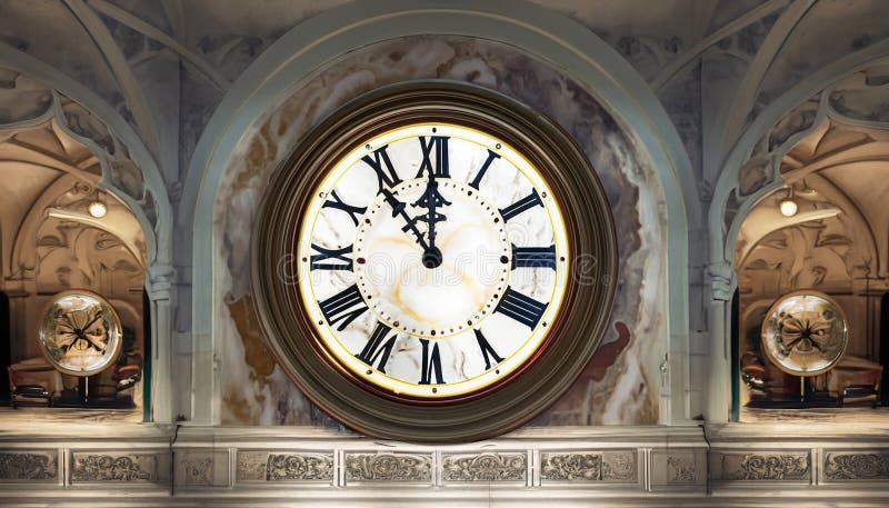 Big clock in station hall stock photo. Image of watch - 299993400