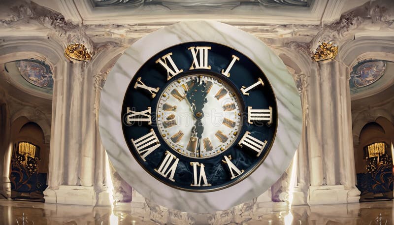 Big clock in station hall stock photo. Image of suitable - 299993418