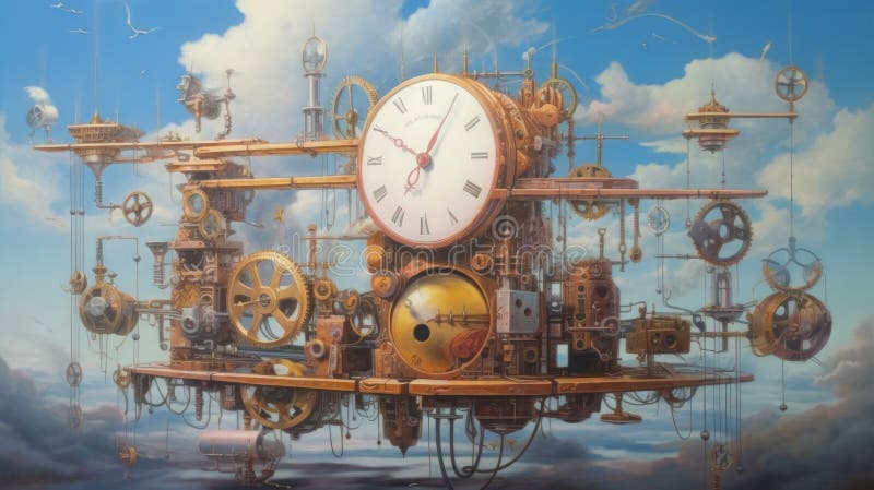 Big Clock. Time Machine. Big Clock. Time Machine Stock Illustration ...