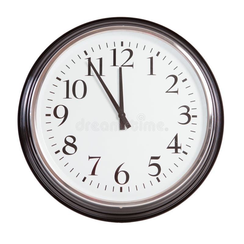Big Clock On White Background Stock Image - Image of accessories ...