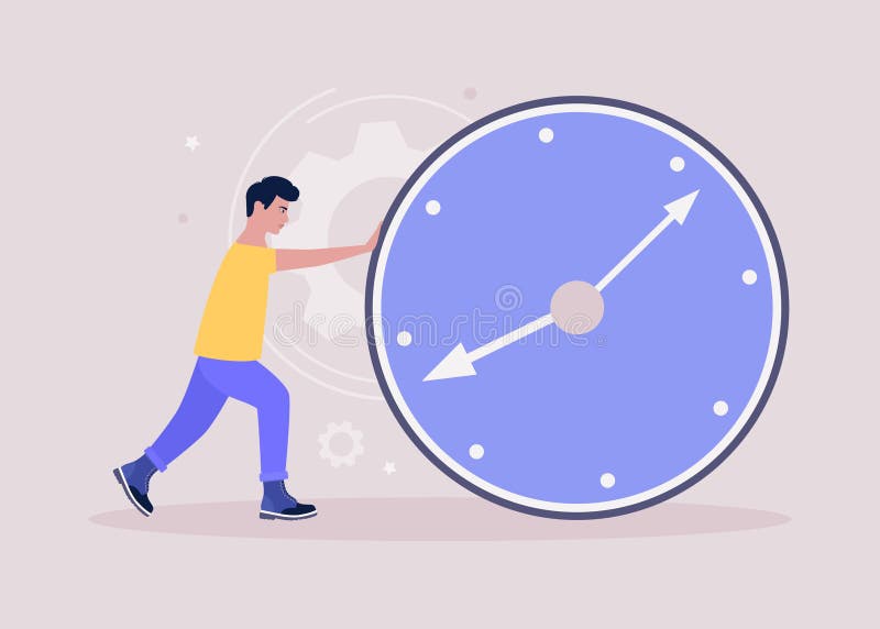 Big clock stock vector. Illustration of event, work - 207187208