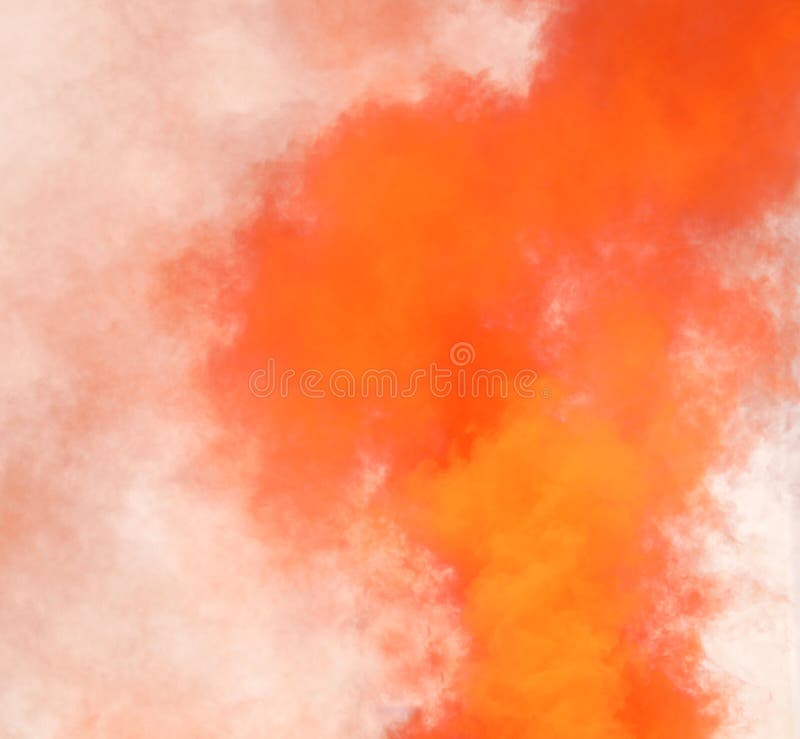 Orange Smoke stock photo. Image of abstract, photo, flash - 84669970