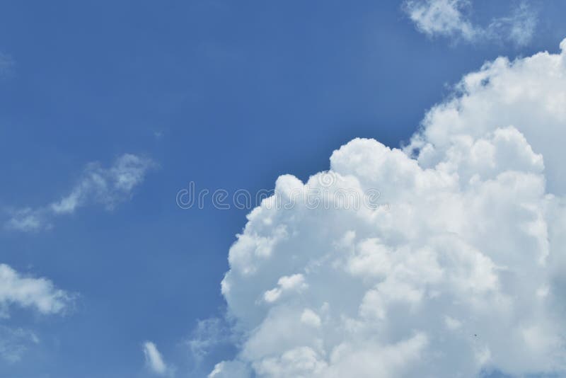 Clouds Spreading on Bright Sky in Sunny Day Stock Image - Image of ...