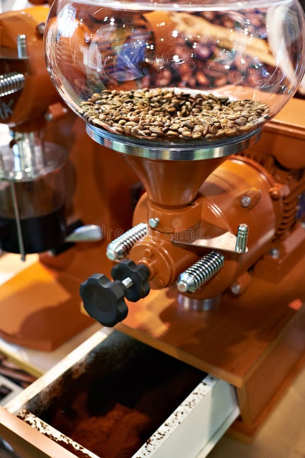 Big Coffee Grinder with Millstone Stock Image - Image of gourmet ...