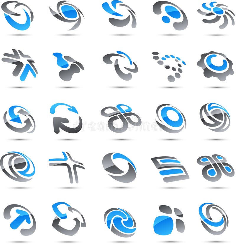 Big Collection of Company Signs. Stock Vector - Illustration of ...