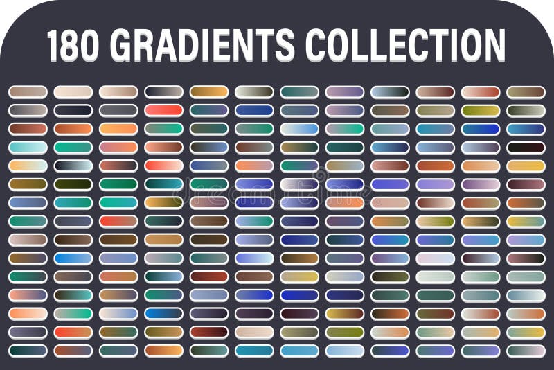 Big Collection of Gradients Stock Vector - Illustration of vector ...