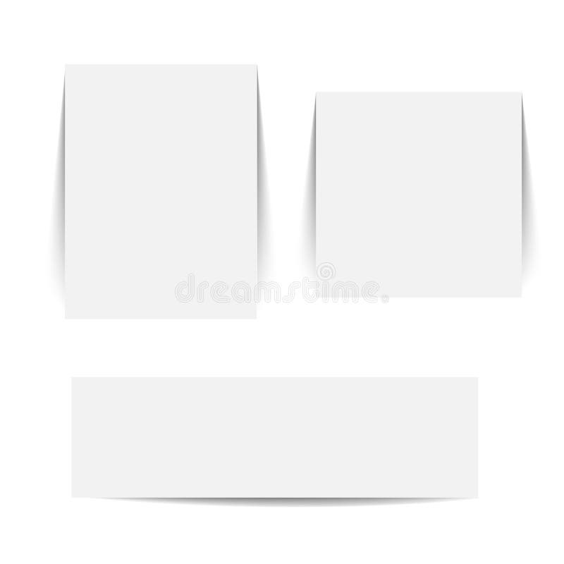 Big Collection White Banner Mockup Isolated White Background Stock ...