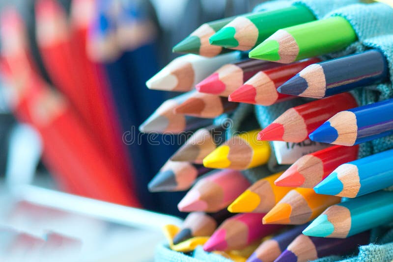 Big colored pencils stock photo. Image of school, pencils - 100098456