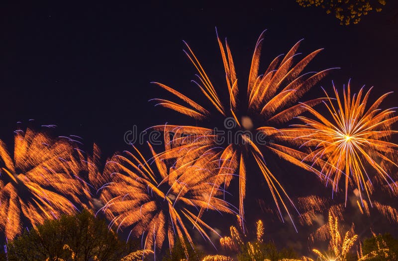 Big colorful fireworks stock photo. Image of color, light - 71667154