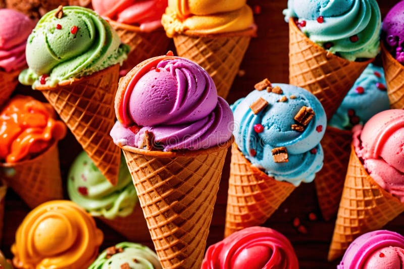 Rainbow Ice Cream Stock Illustrations 8 521 Rainbow Ice Cream Stock