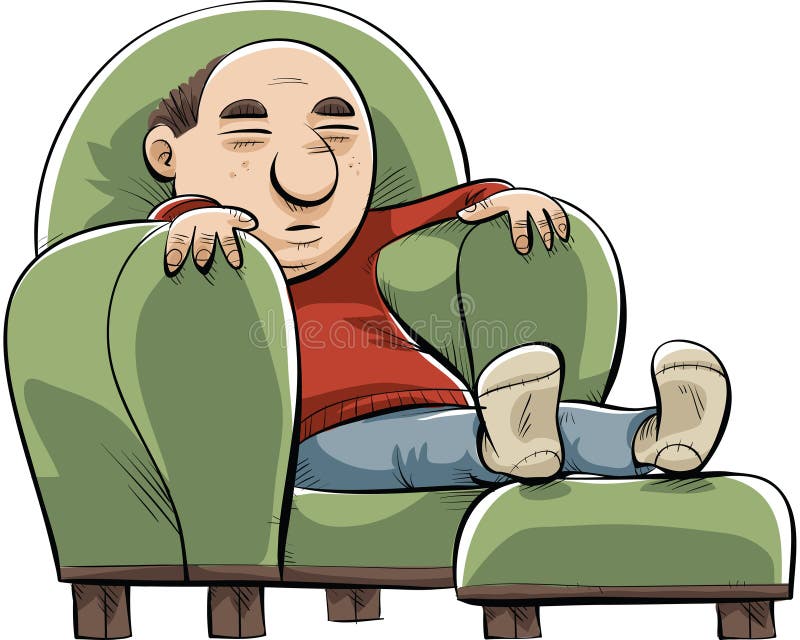 Big, Comfortable Chair stock illustration. Illustration of male - 41194719