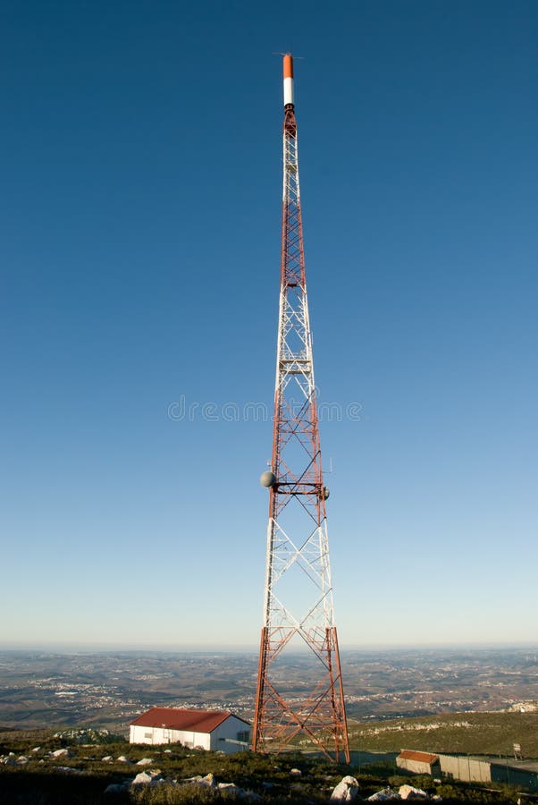Big communication antenna stock image. Image of horizon - 21340503