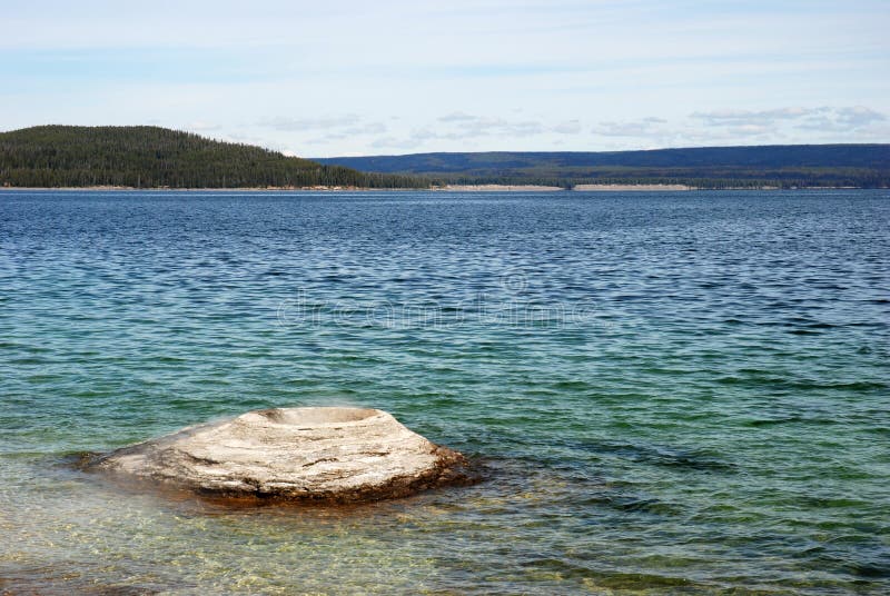Big Cone Geyser stock photo. Image of thermal, lake, natural - 11306576
