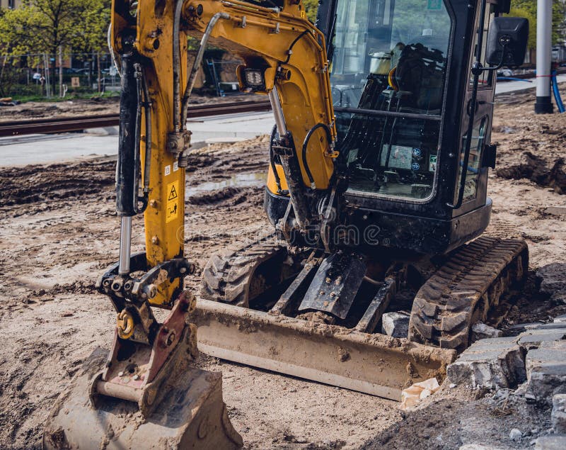 Big Construction Site with Construction Machinery in the Construction ...