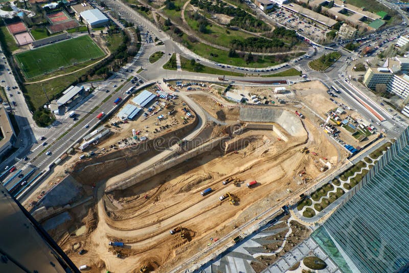 Big construction works stock image. Image of transport - 17902995