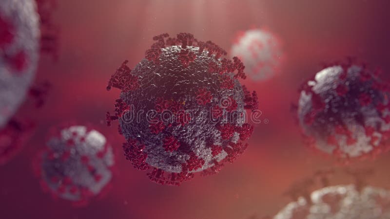 Coronavirus, Sars COV-2 Cells Under the Microscope. Stock Video - Video ...