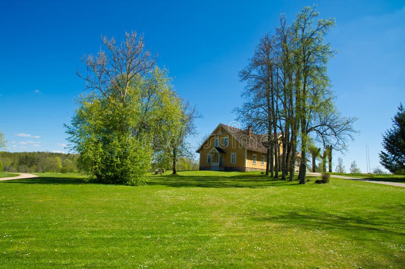 Big country house. stock photo. Image of dreams, detached - 24731398