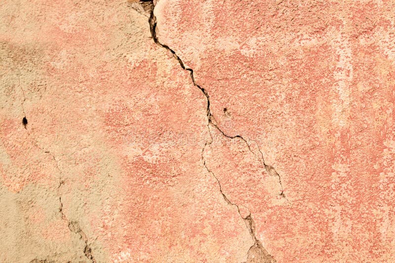 Big Crack on Wall Closeup, Background/ Texture. Stock Photo - Image of ...