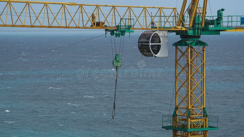 Big Crane in the Sea of Harbor, Black Sea Editorial Image - Image of ...