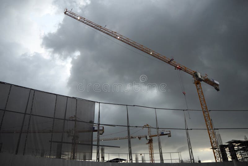 Big crane stock photo. Image of machine, structure, lifting - 94935212
