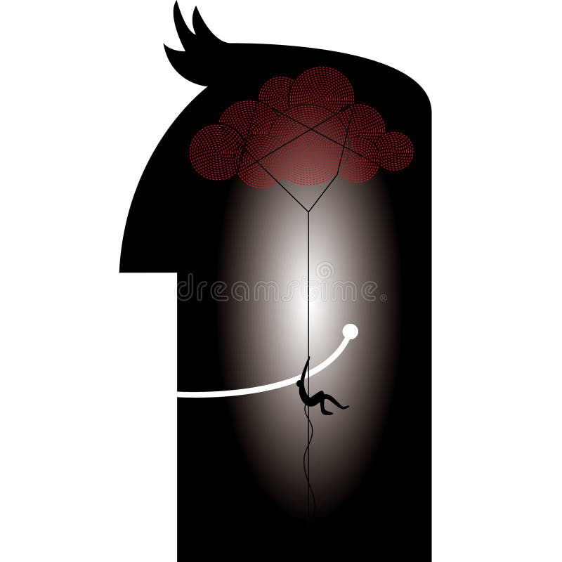 Businessman Lifting Cargo from the Trap Stock Vector - Illustration of ...