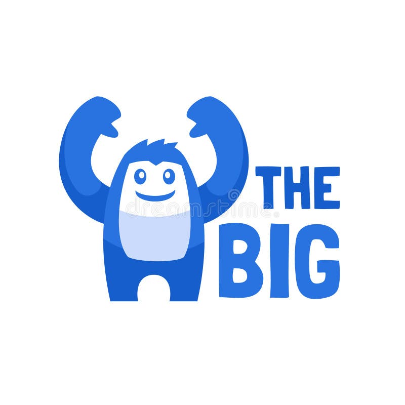 The Big Creature Yeti Logo Design Stock Vector - Illustration of ...