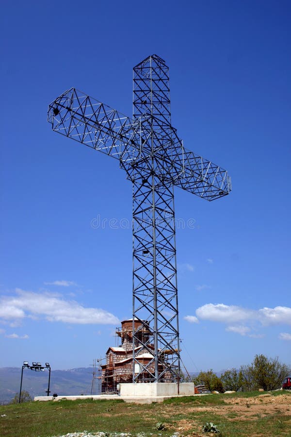 Big cross stock photo. Image of church, lamp, crosses - 23707418