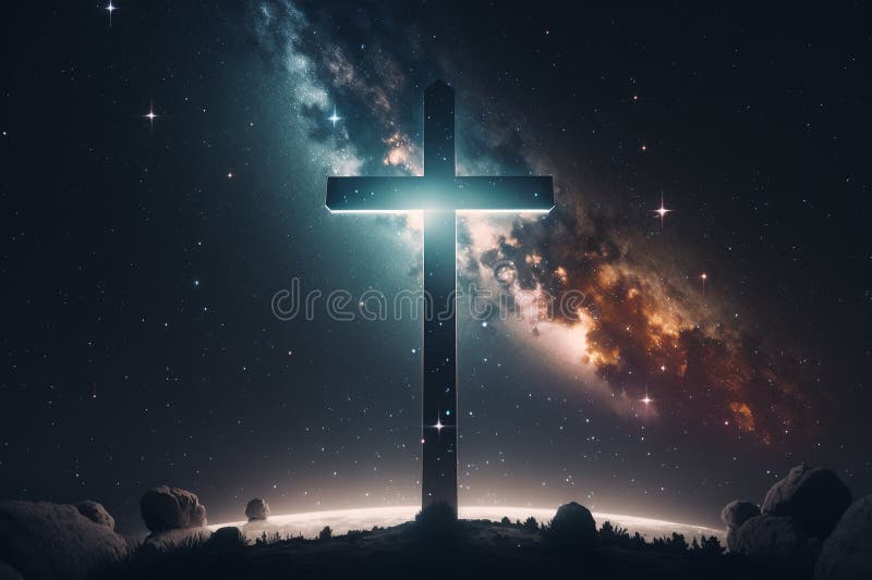 Big Cross Night Stock Illustrations – 307 Big Cross Night Stock ...