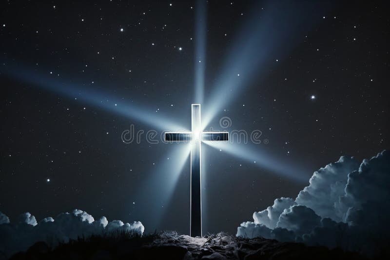 Big Cross Night Stock Illustrations – 307 Big Cross Night Stock ...